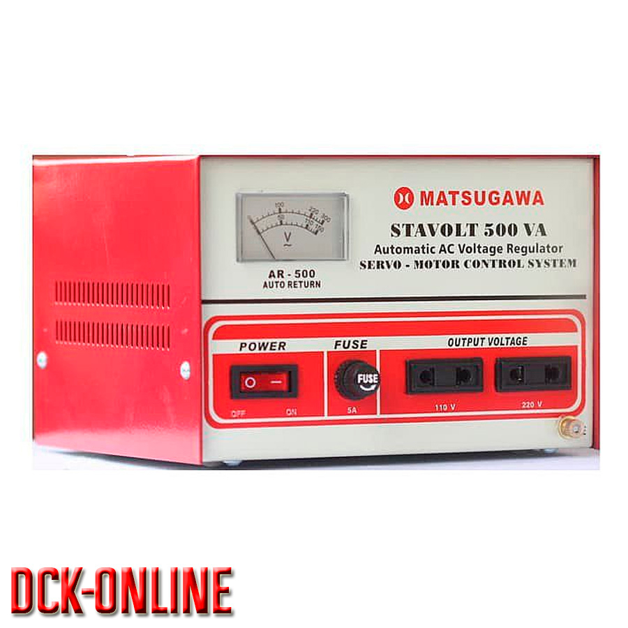 Jual Stavolt Motor MATSUGAWA 500VA AR-500 Servo Stabilizer Stavol ...