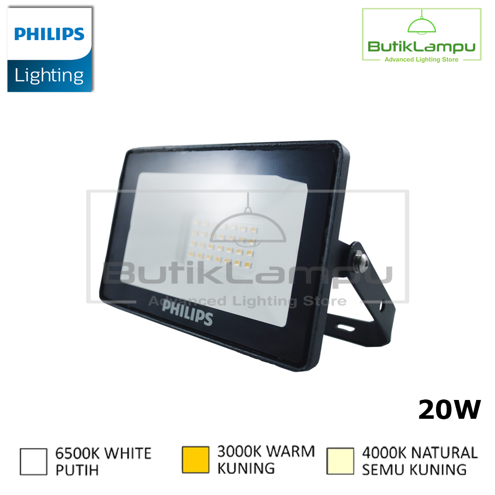 Jual Lampu Sorot Outdoor LED Philips BVP150 20 Watt Flood Light | Shopee Indonesia