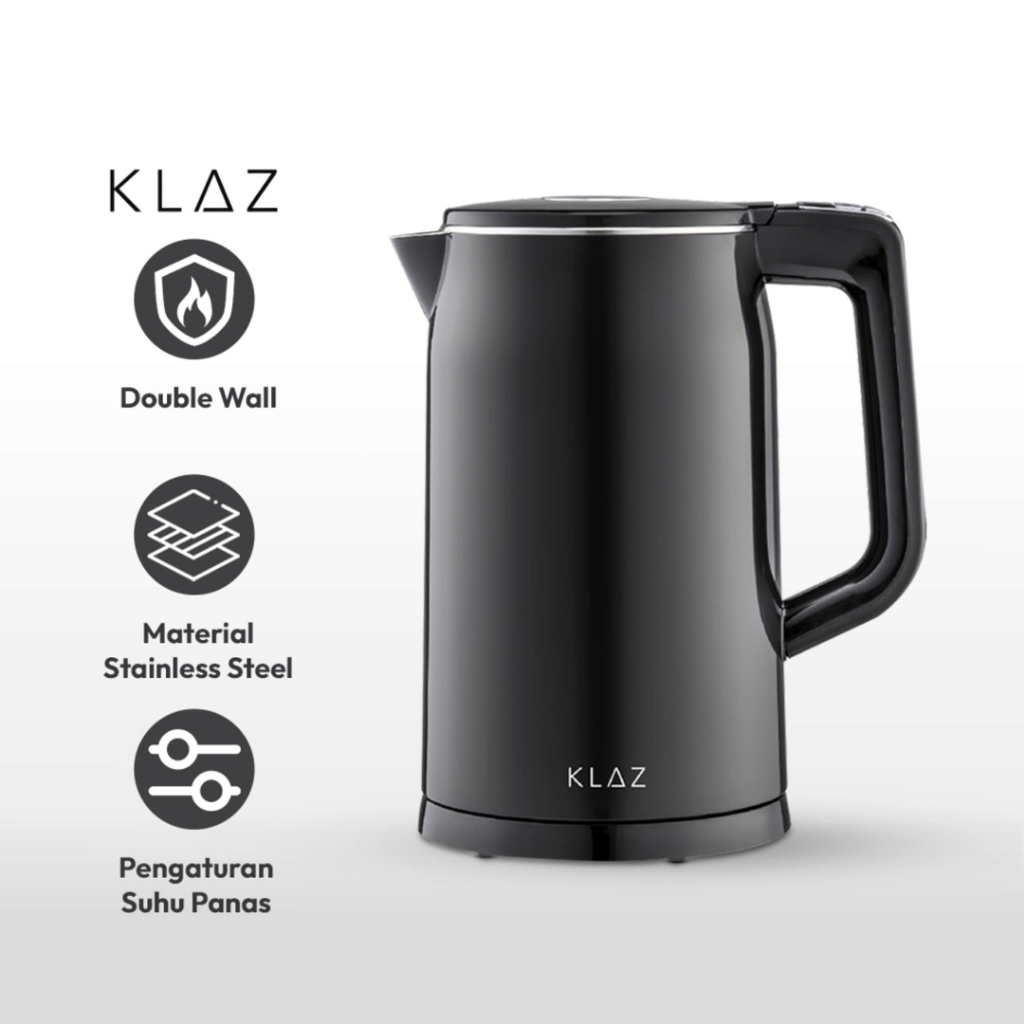 Jual Klaz 1.7 Ltr Teko Listrik Digital Double Wall | Shopee Indonesia