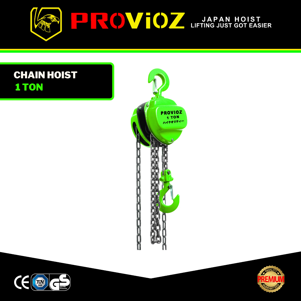 Jual PROVIOZ Chain Hoist / Chain Block / Katrol Rantai 1 Ton | Shopee ...