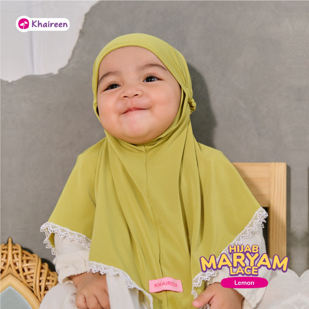 Jual KHAIREEN Hijab Maryam Lace Grade B /Hijab Anak | Shopee Indonesia