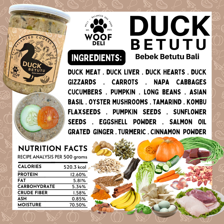 Jual WOOF DELI Cooked Dog Food Chicken Burger Beef Bibimbap Pork ...