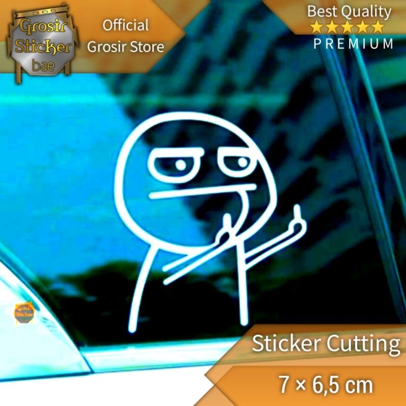 Jual Sticker Pucek middle finger stiker cutting harga grosir Termurah ...