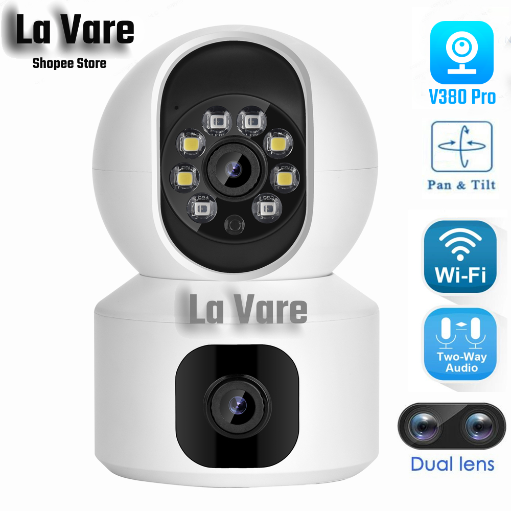 Jual CCTV V380 Kamera Dua Lens 8 MP WIFI 360 derajat view Pemantau ...