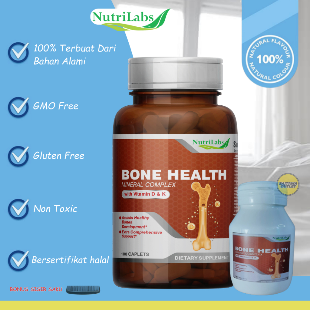 Jual Nutrilabs USA Bone Health / Bone Care ) Vitamin Tulang isi 100 | Shopee Indonesia