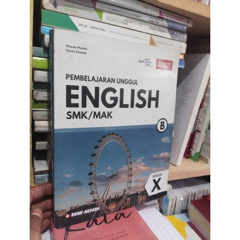 Jual BUKU BAHASA INGGRIS/PEMBELAJARAN UNGGUL ENGLISH UNTUK KELAS 10/X/1 SMK/MAK KURMER/KURIKULUM ...