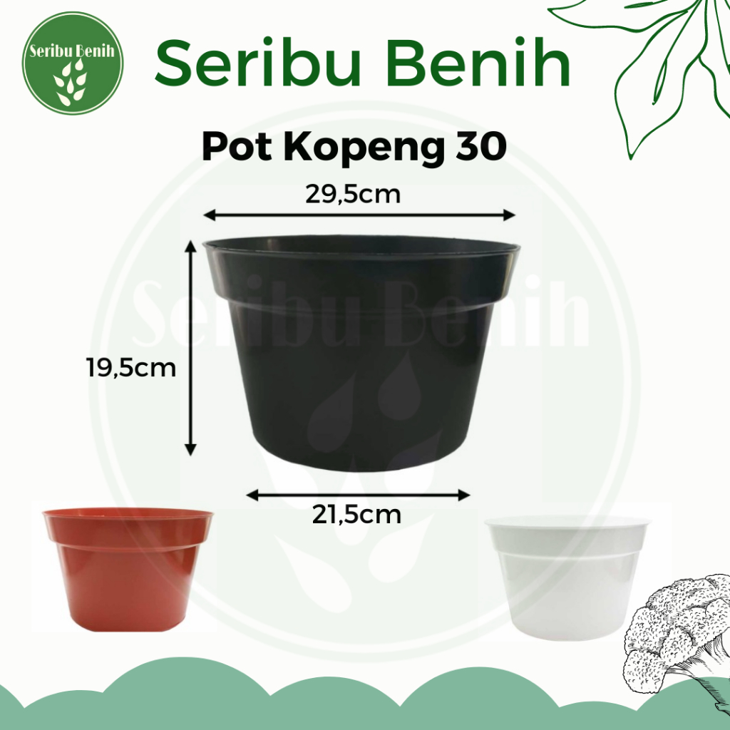 Jual Pot 30 Hitam Pot Tanaman Hias - Pot Bunga 30 Cm Hitam | Shopee ...