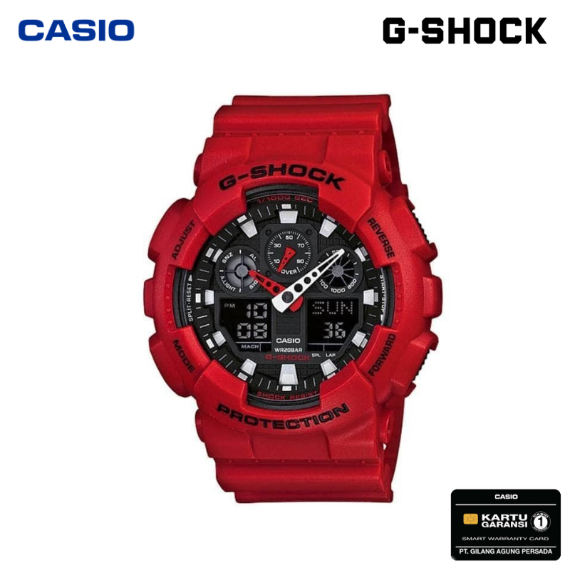 Jual JAM TANGAN PRIA CASIO G-SHOCK GA-100B-4A ORIGINAL - GSHOCK GA100B ...