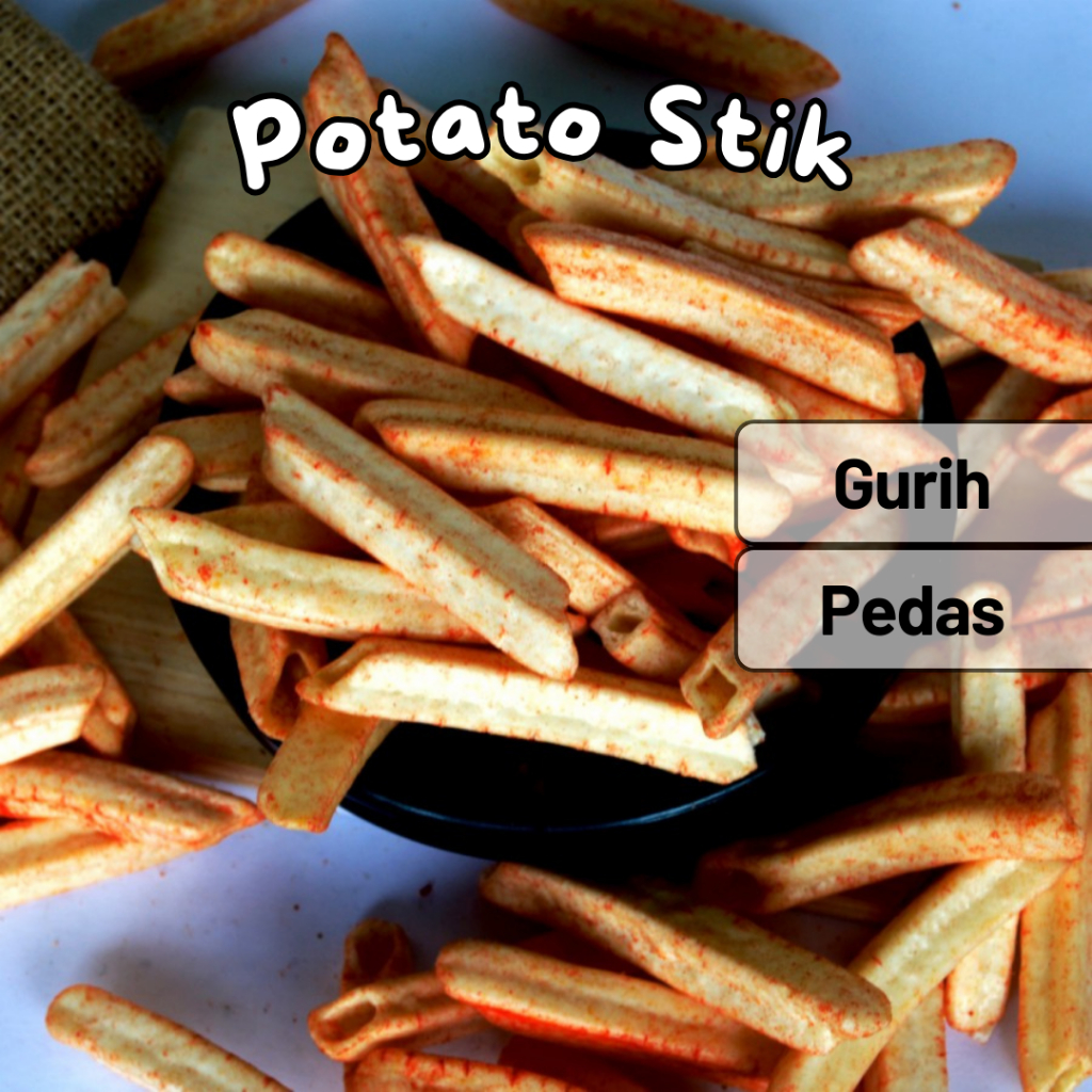 Jual Keripik Kentang Pedas / Spicy Potato Sticks - Homemade, Kue Kering ...