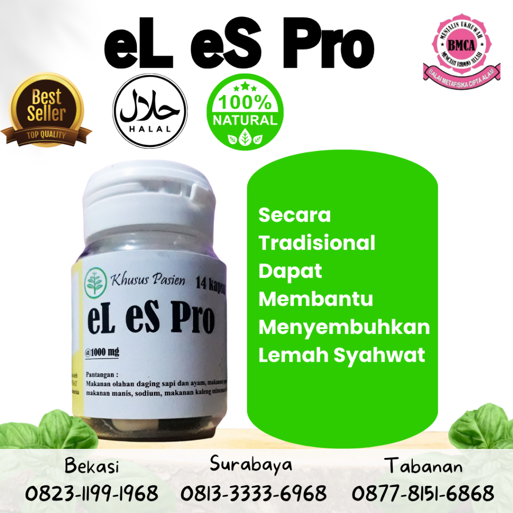 Jual Kapsul Herbal "eL eS Pro" Obat herbal lemah syahwat pria | Shopee ...