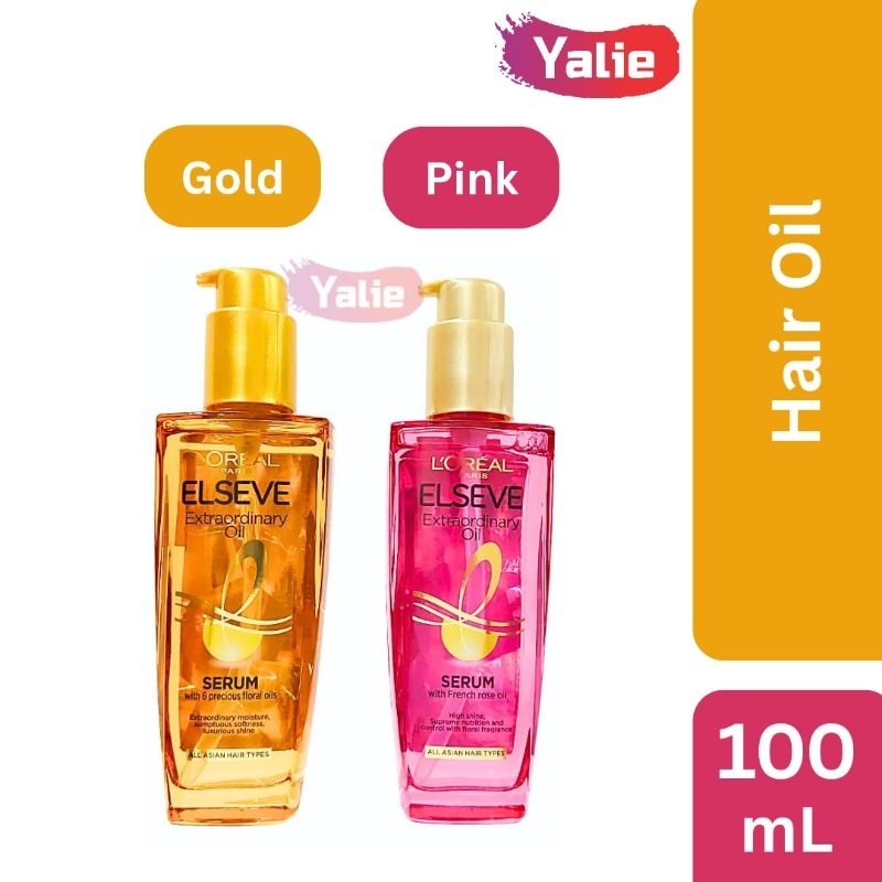 Jual LOREAL Hair Oil 100ml Gold/Pink/Eclat Imperial/ Hair Serum Jasmine ...