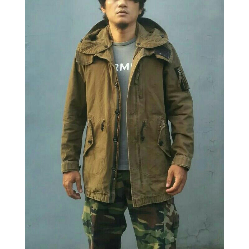 Jual Parka Army Fishtail Military Look | Shopee Indonesia