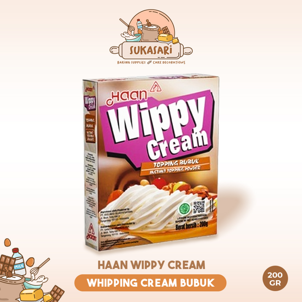 Jual Sukasari - Haan Wippy Cream Bubuk 200gr, 400gr / Whipping Cream ...