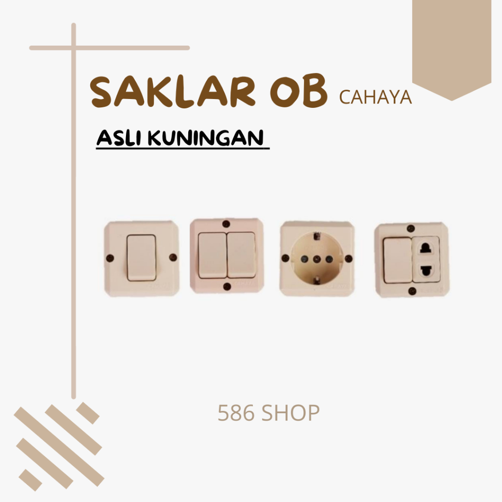 Jual Saklar Engkel OB Cahaya SC 201/ Saklar Engkel Tempel Murah ...