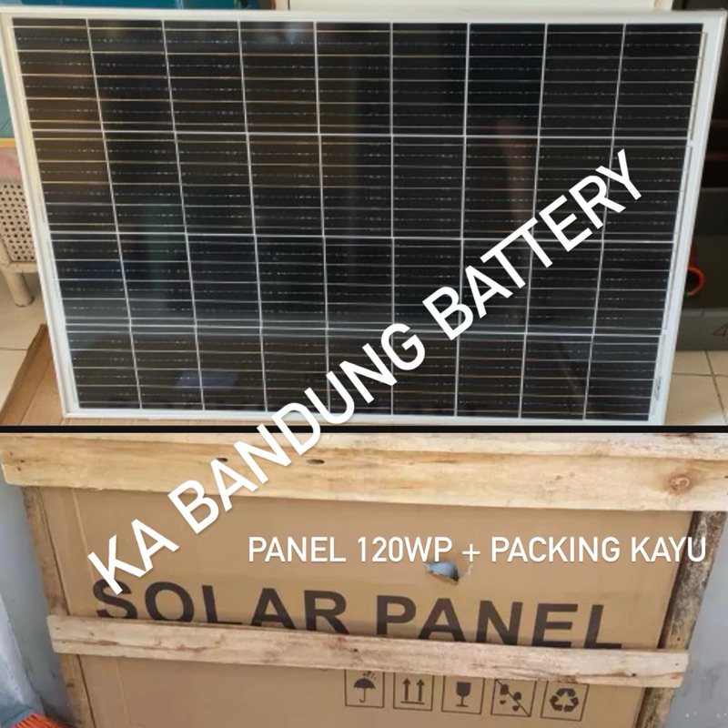 Jual paket solar panel cell tenaga surya Sun asia 12v 12 v 120wp 120 wp ...