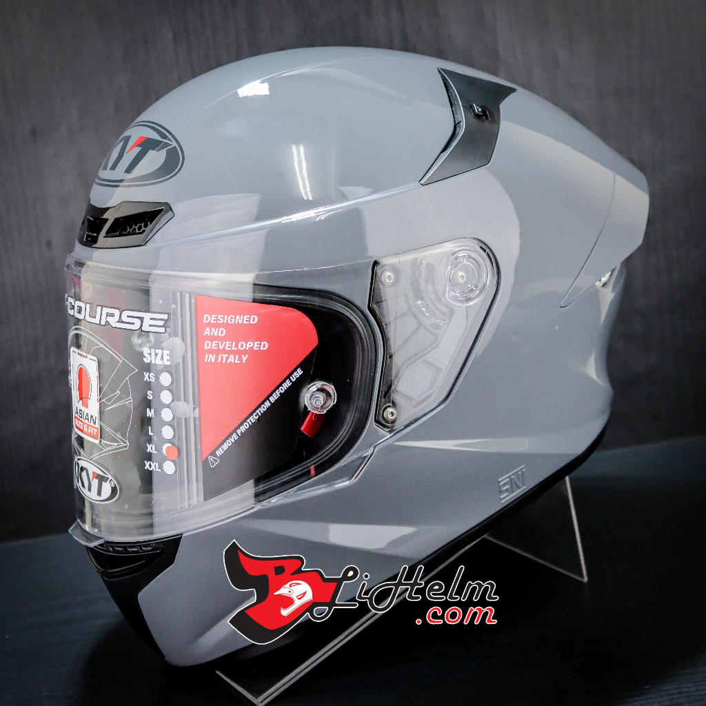 Jual KYT HELM TT COURSE SOLID GORILA GREY GLOSSY | TTCOURSE | Shopee ...