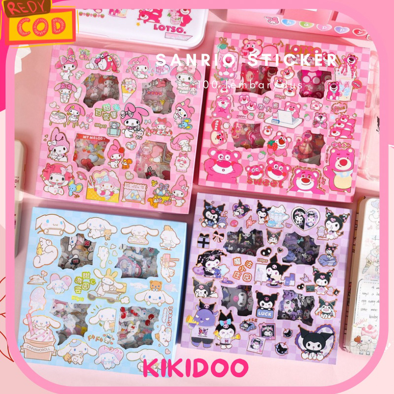 Jual SANRIO ASTHETIC STICKER 1 BOX STICKER DIARY TUMBLER AESTHETIC BOX ...