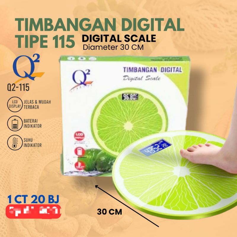 Jual Timbangan Badan Digital Q2 115 | Shopee Indonesia
