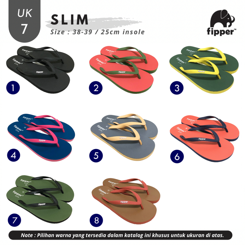 Jual Fipper Slim Sendal Jepit Wanita UK 7 (size 38 39) | Shopee Indonesia