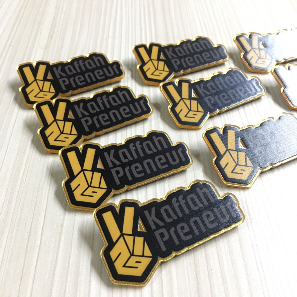 Jual Bros / Pin Akrilik Custom Full Print DTF UV ANTI AIR ANTI LECET ...