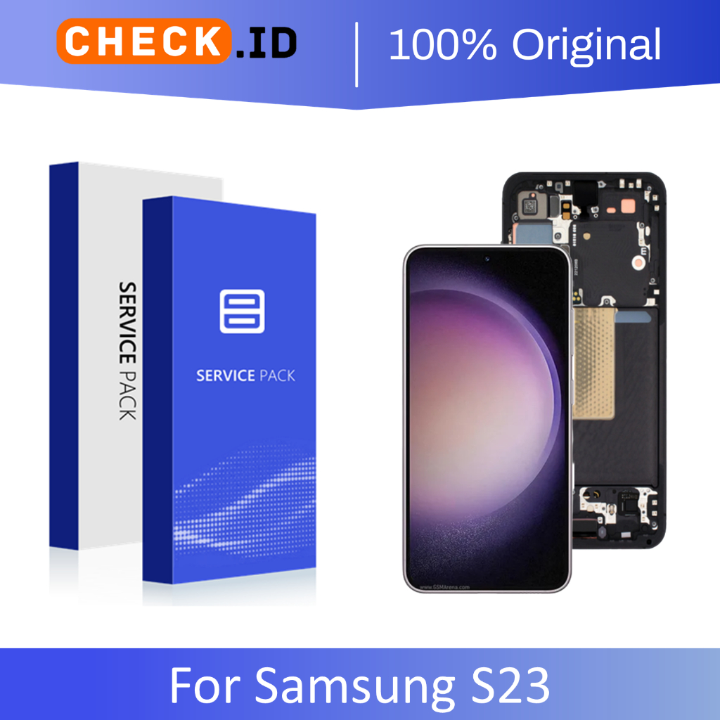 Jual [ CHECK.ID ] LCD + FRAME SAMSUNG S23 SM-S911B ORIGINAL | Shopee Indonesia
