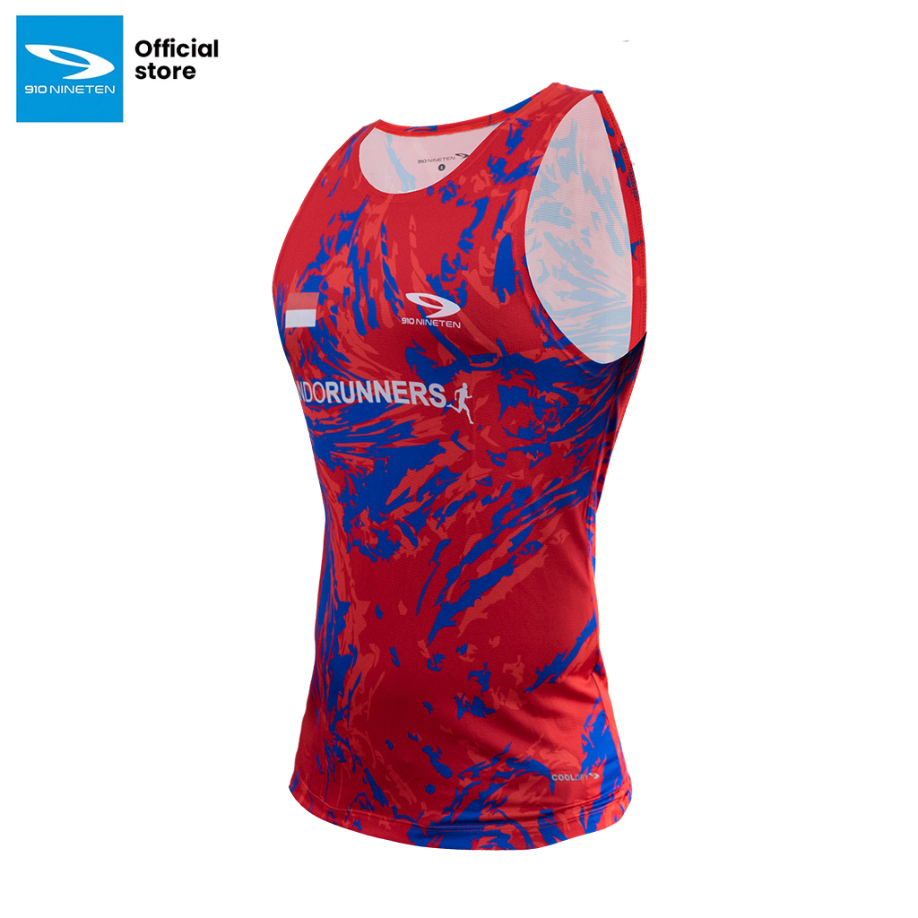 Jual 910 Nineten Tanktop Indorunners Tank Top Running WOMEN- MERAH | Shopee Indonesia