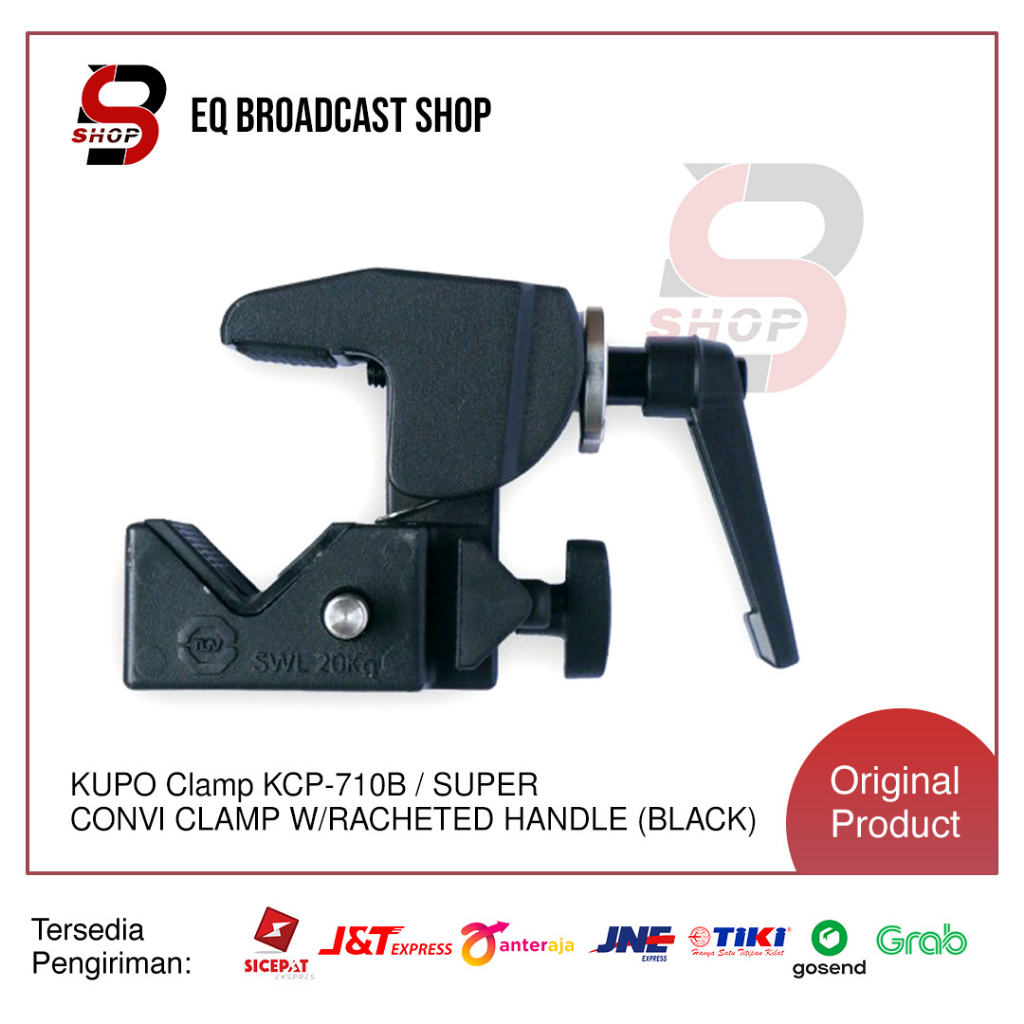 Jual KUPO Clamp KCP-710B / SUPER CONVI CLAMP W/RACHETED HANDLE (BLACK) | Shopee Indonesia