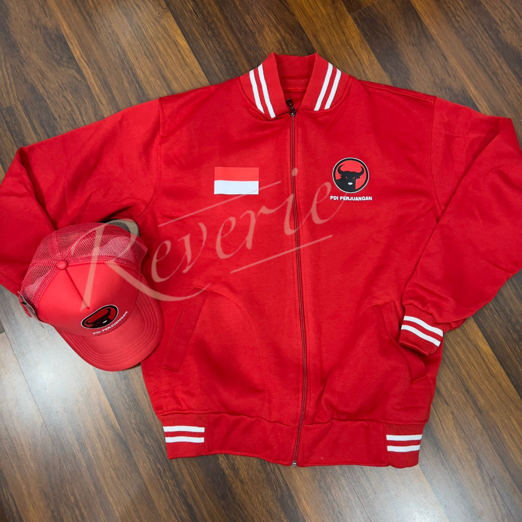 Jual JAKET BASEBALL PDIP BONUS FREE TOPI SERAGAM BAJU PARTAI PDI ...