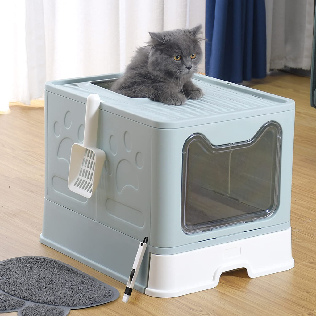 Jual Kotak Bak Pasir Kucing Foldable Litter Box Kucing Bak Pasir Lipat ...