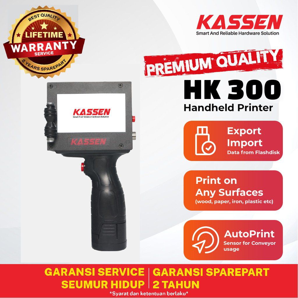 Jual SMART HANDHELD INJECT PRINTER KASSEN HK 300 PORTABLE CONVEYOR EXP ...