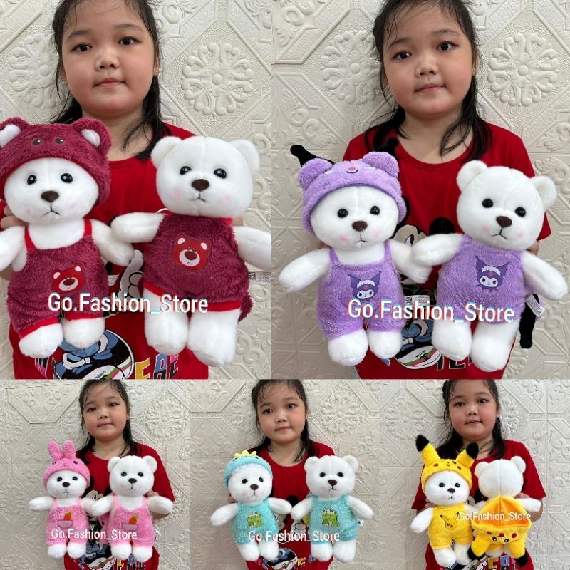 Jual Boneka Standing Hoodie Karakter Viral Lotso Sanrio Kuromi Rabbit ...