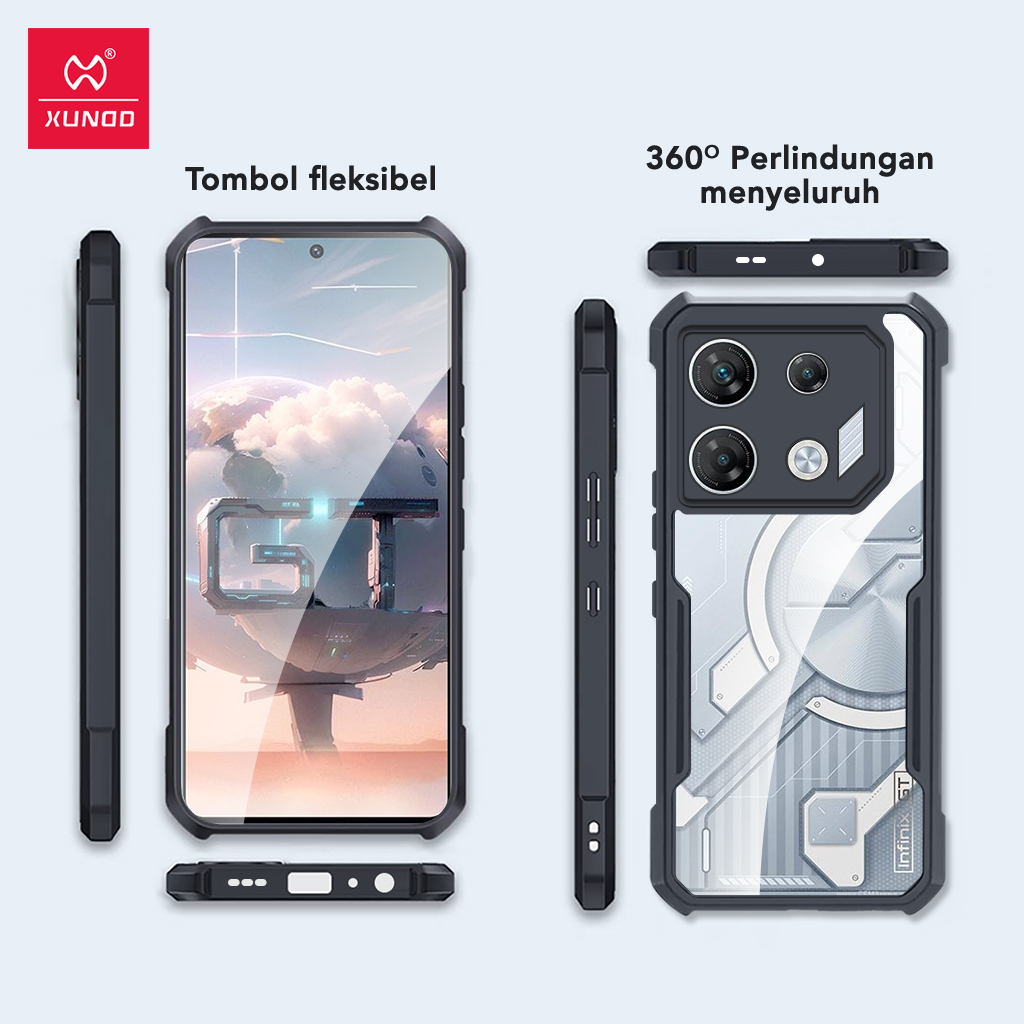 Jual Case Infinix GT 10 PRO Hardcase XUNDD Original Shockproof Clear Bumper Slim Case | Shopee ...