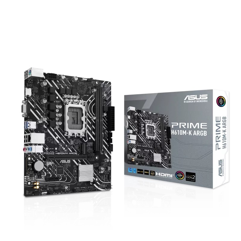 Jual Motherboard ASUS PRIME H610M-K ARGB (LGA1700, H610, DDR5, USB3.2, SATA3) | Shopee Indonesia