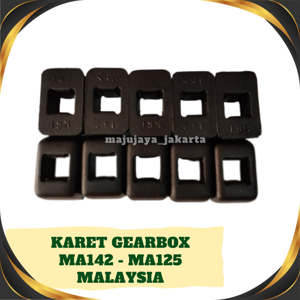 Jual KARET GEARBOX / RUBBER BLOCK MA142-MA125 MALAYSIA 10pcs | Shopee ...