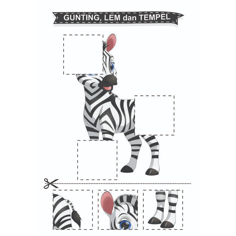 Jual Lembar Aktivitas Anak Gunting Lem dan Tempel - Lembar Belajar anak ...