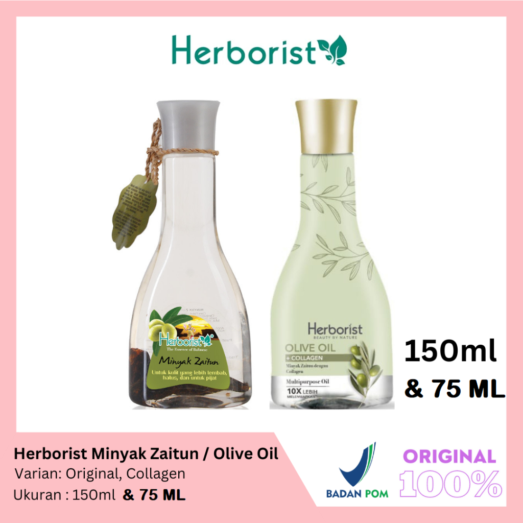 Jual Herborist Minyak Zaitun 75ml | 150ml COLLAGEN COLAGEN minyak pijat ...