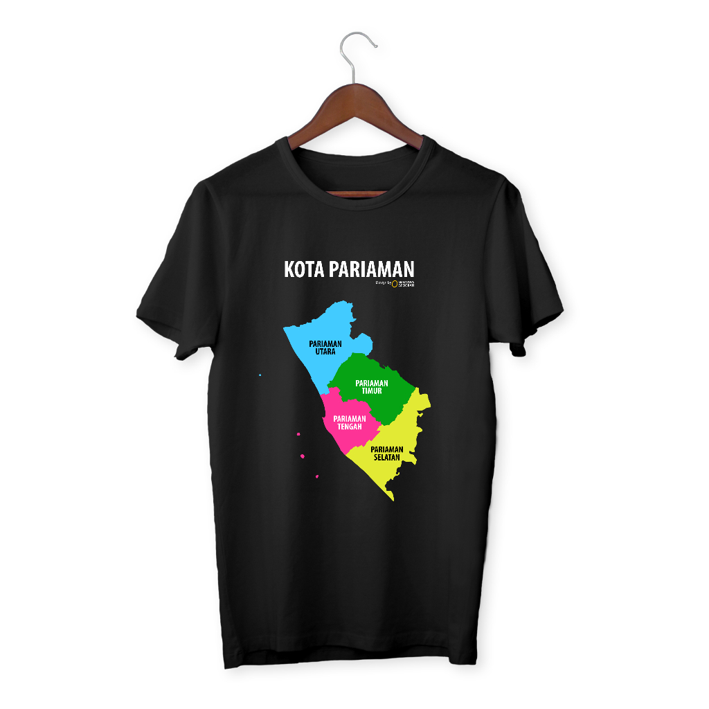Jual Kaos Peta Kota Pariaman, Sumatera Barat - Tshirt Map by Mahasiswa ...