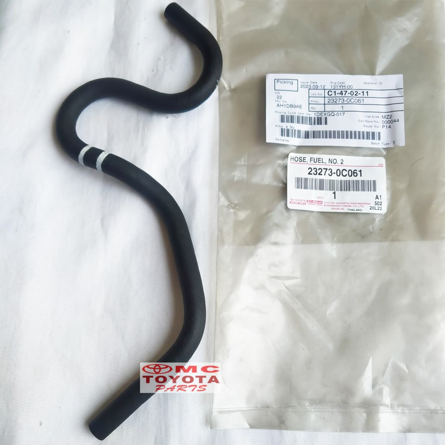 Jual Selang Bensin Hose Fuel NO. 2 Kijang Innova Fortuner Hilux 23273 ...