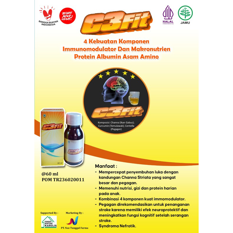 Jual sirup ikan gabus c3fit suplamen untuk anak | Shopee Indonesia