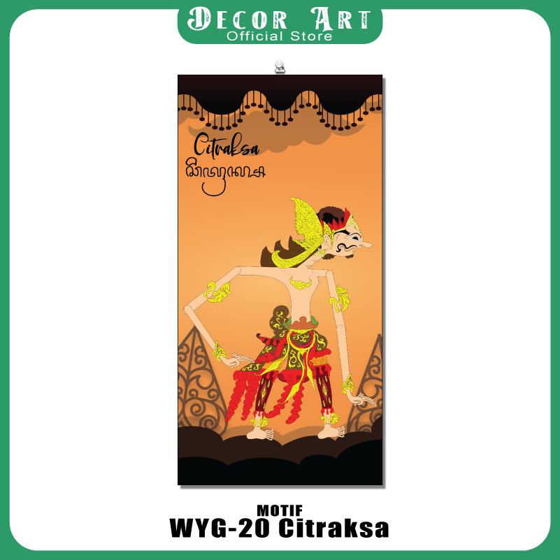 Jual DecorArt 15x30 Cm Dekorasi Hiasan Dinding Kayu Tema Wayang Kulit ...