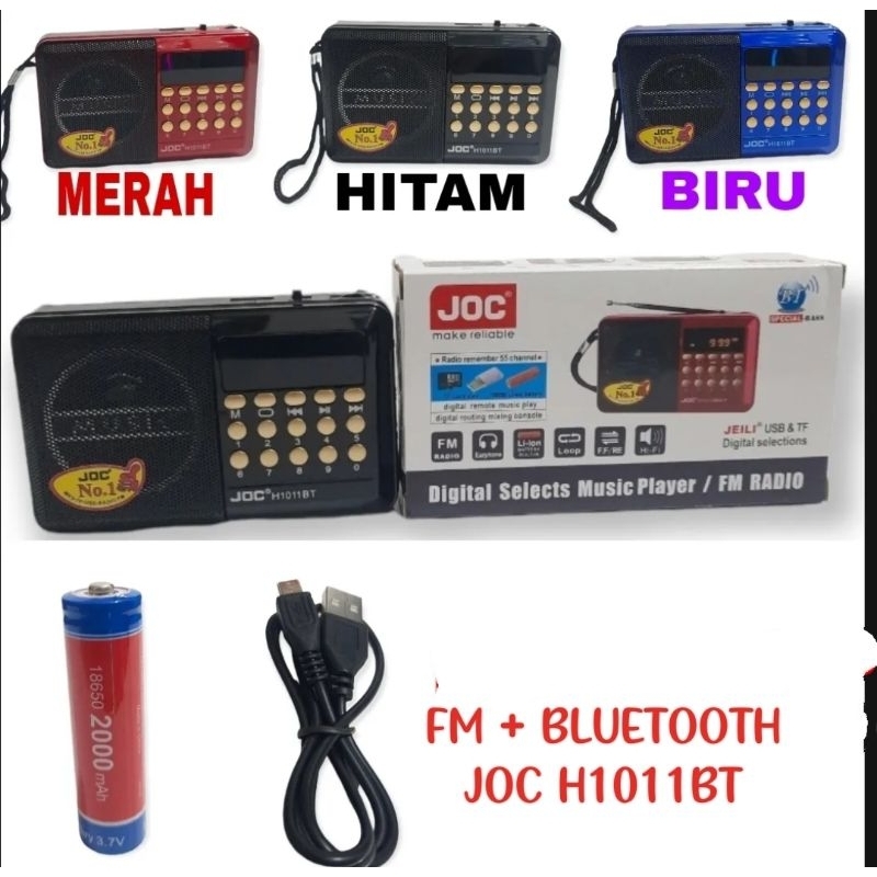 Jual Radio JOC Bluetooth Digital FM/SD/USB/MP3 Player//Radio JOC//RADIO ...