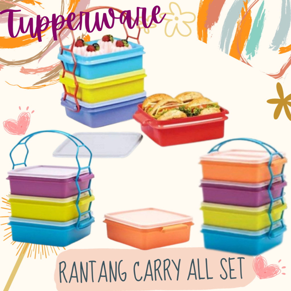 Jual Tupperware Rantang Carry All Set (Rantang Susun) | Shopee Indonesia