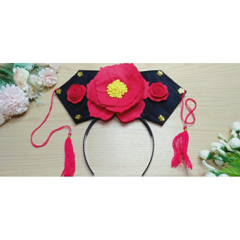 Jual Bando Imlek bando putri Huan Zhu bando bunga besar | Shopee Indonesia