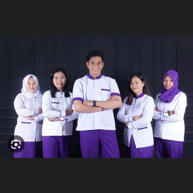 Jual Baju Oka OK / Baju Seragam Bidan Lengan Panjang New Korean Style ...