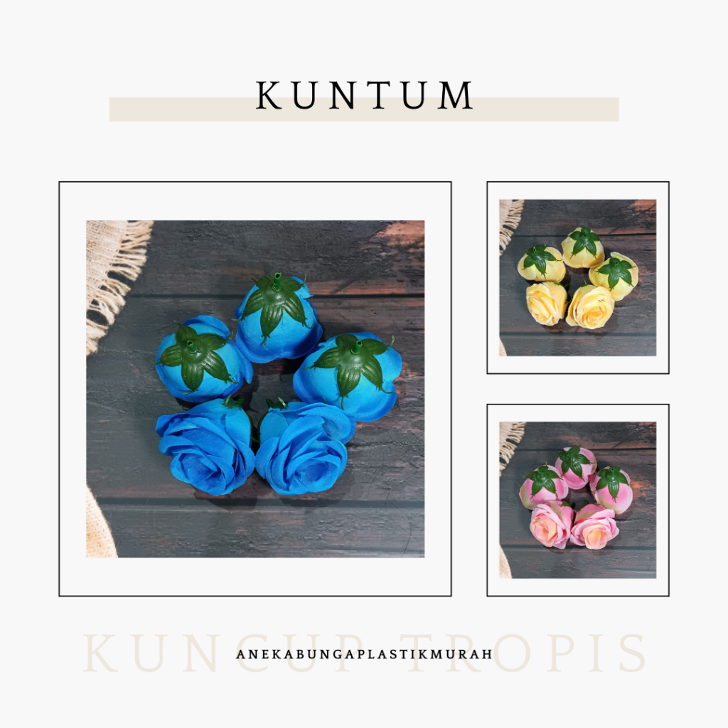 Jual Bunga Mawar Kuncup Tropis Kuntum Saja / 1 Pack (Isi 45-50 Pcs ...