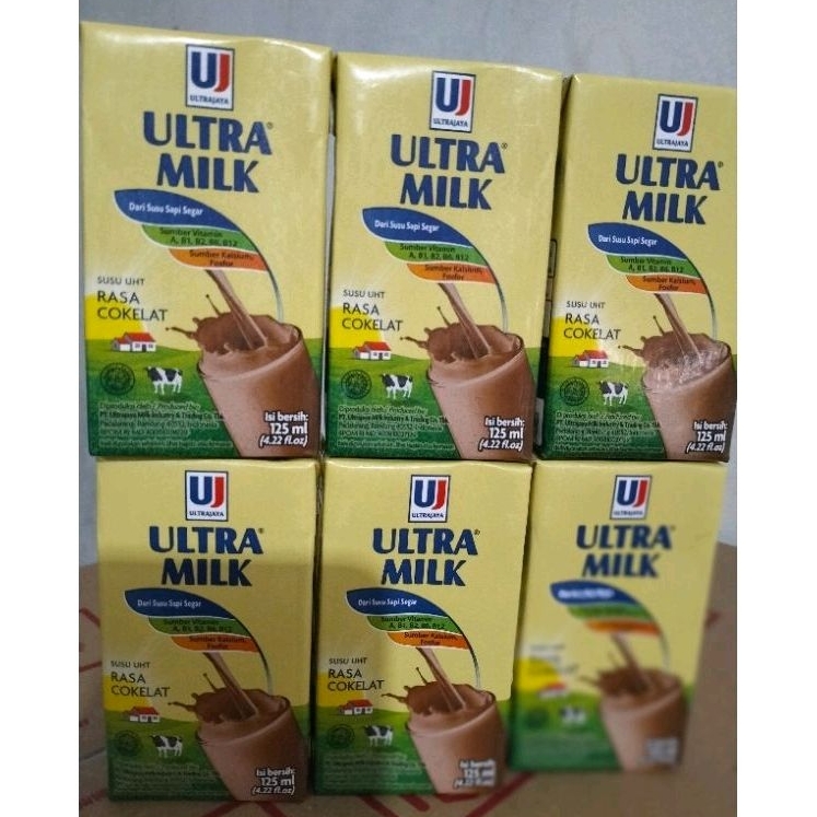 Jual SUSU ULTRA MILK 125 ML/ULTRAMILK | Shopee Indonesia