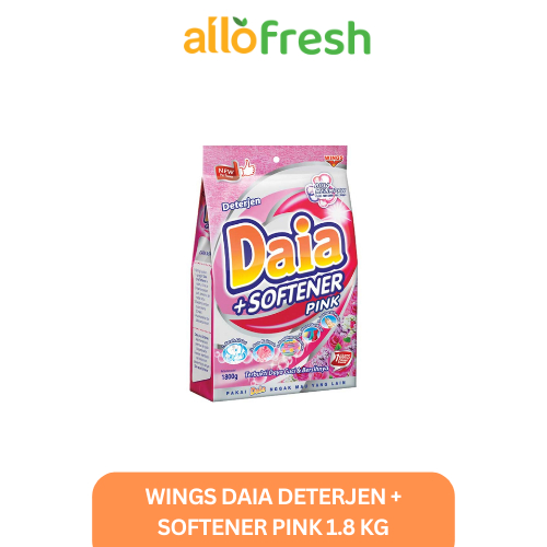 Jual Wings Daia Detergent + Softener Pink 1.6 kg | Shopee Indonesia