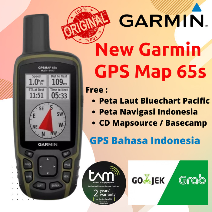 Jual New Garmin GPS Map 65S (Garansi Resmi TAm 2 Tahun) | Shopee Indonesia