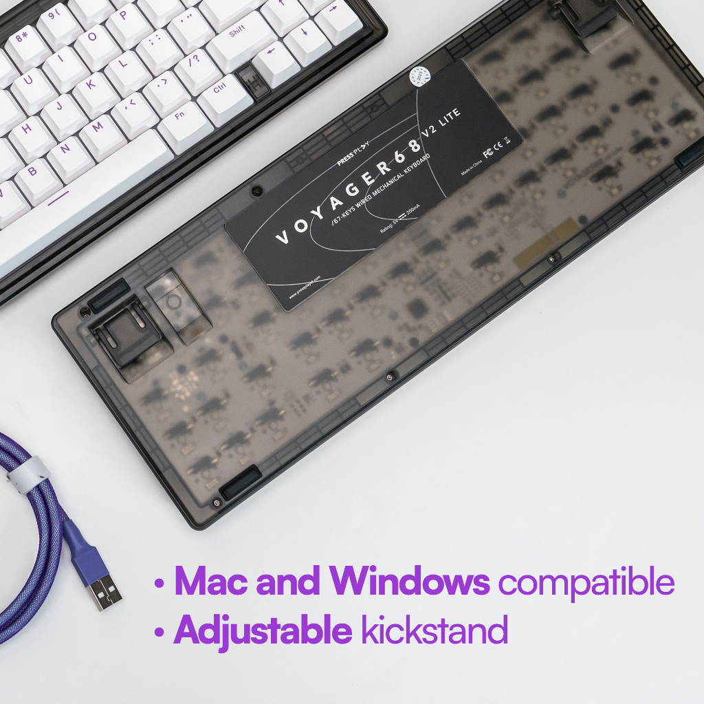 Jual VOYAGER68 Lite 65% 67-key Mechanical Keyboard by Press Play ...