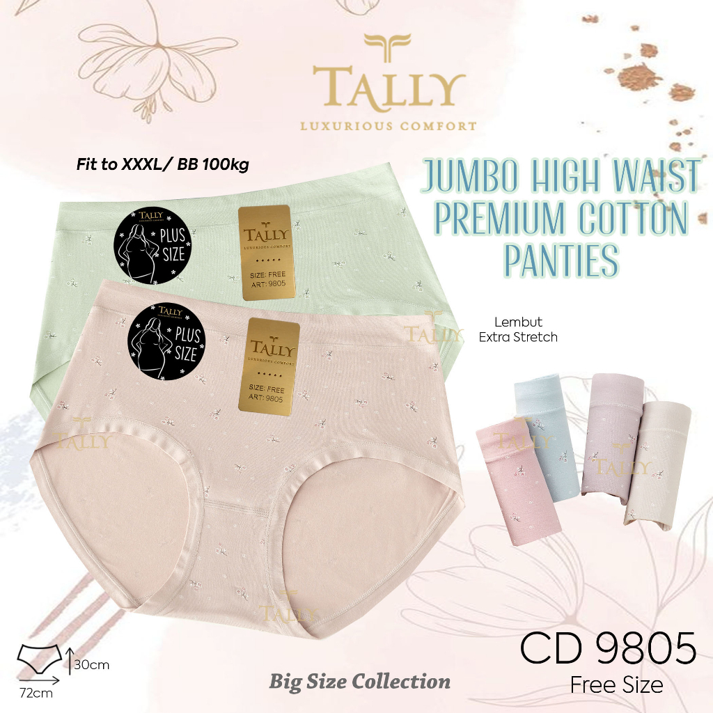 Jual CD 9805 TALLY JUMBOO - TALLY CD 9805 Celana Dalam Wanita Bahan Katun Bambu fit to XXXL Cd ...